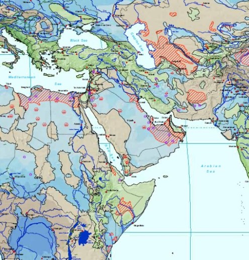 World groundwater resources map – GeoChristian